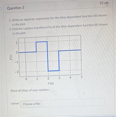 Solved 1 Write An Algebraic Expression For The