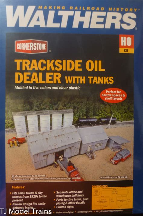 Walthers Ho 933 4059 Trackside Oil Dealer With Storage Tanks Kit