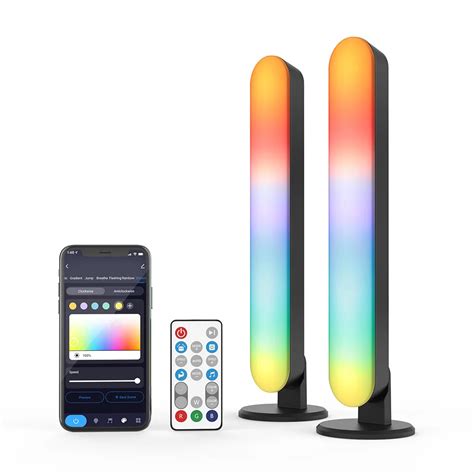 스마트 Rgb 와이파이 투야 Led 조명 바 음악 동기화 알렉사 구글 게임 조명 Tv 백라이트와 작동 Pc 룸 장식