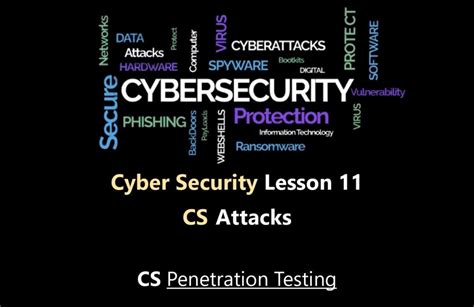 Cyber Security Penetration Testing Cs Lesson 11 Pdf Connect 4 Techs