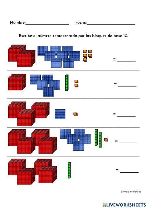 Bloques De Base Diez Unidad Dienes O Bloques Base Diez Vector De