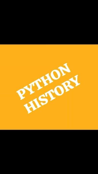Python History Youtube