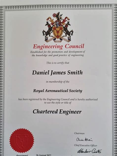Daniel Smith Msc Ceng Raes On Linkedin Add Another To The Ceng Roster A Massive Thank You To