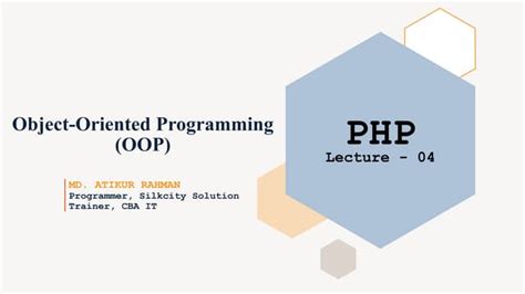 Php Oop Lecture 04pptx
