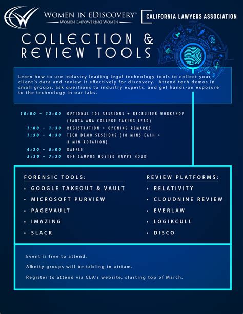Legaltech Legaltechnology Ediscovery Women In Ediscovery San Diego