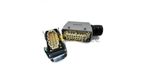 H16b Side Entry Pg21 Bulkhead Mounting He 16 Pin Screw Terminal