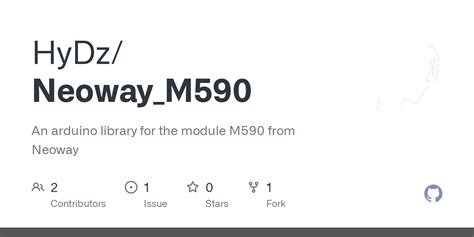GitHub HyDz Neoway M590 An Arduino Library For The Module M590 From