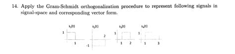 14 Apply The Gram Schmidt Orthogonalization