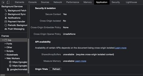 Sharedarraybuffer Example Broken No Cross Origin Isolated · Issue 239