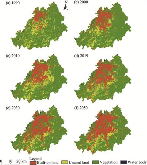Spatial Patterns Of Historical A B C D And Potential E F Land