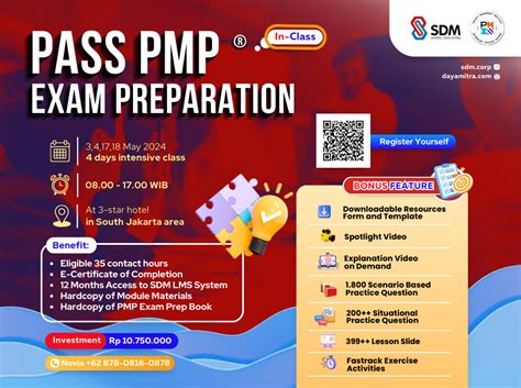 Pass Pmp® Exam Preparation May 2024 In Class Pt Sinergi Daya Mitra
