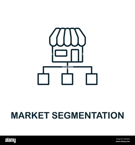 Market Segmentation Outline Icon Thin Line Concept Element From