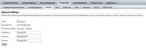 Ilom Network Configurations