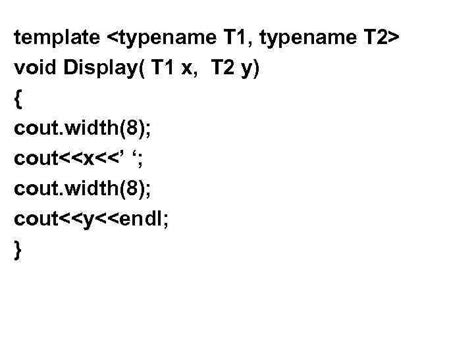ШАБЛОНЫ Шаблон Template — объявление содержащее родовой тип Этот