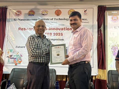 Gnits Researchexcellence Innovation Academia Facultyachievements Etm Etmgnits