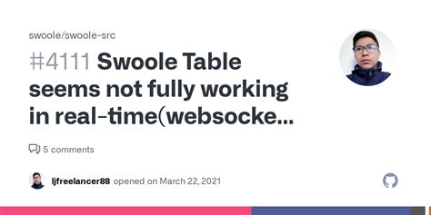 Swoole Table Seems Not Fully Working In Real Timewebsocket Storage · Issue 4111 · Swoole