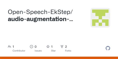 Github Open Speech Ekstep Audio Augmentation Normalization