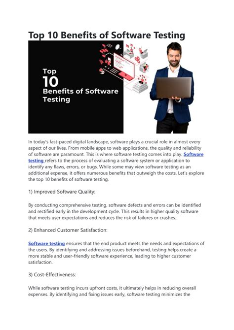 PPT Top Benefits Of Software Testing PowerPoint Presentation Free Download ID