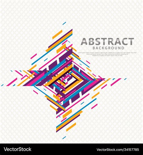 Futuristic And Dynamic Colorful Lines Ornament Vector Image