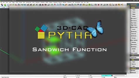 Pytha 3d Cad Advance Tutorial Sandwich Function Youtube