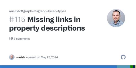 Missing Links In Property Descriptions · Issue 115 · Microsoftgraph
