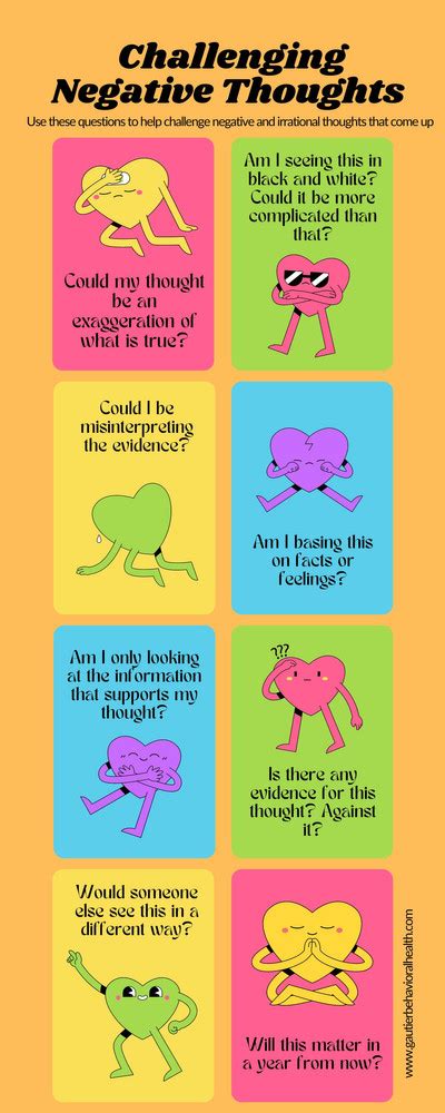 Challenging Negative Thoughts Mental Health Match