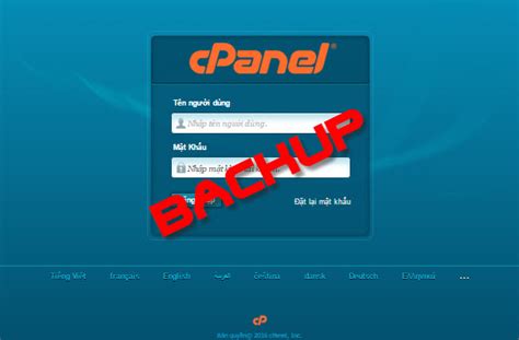 [cpanel] backup website trên hosting thủ công