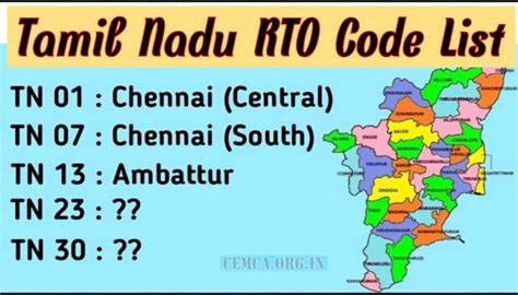Tamil Nadu Rto Code List 2025 Tn List Of Rto Offices With Codes