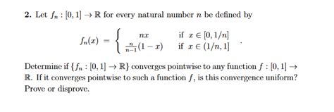 Solved Let Fn R For Every Natural Number N Be Chegg Com