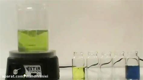 رنگهای متفاوت وانادیوم با اعداد اکسایش متفاوت