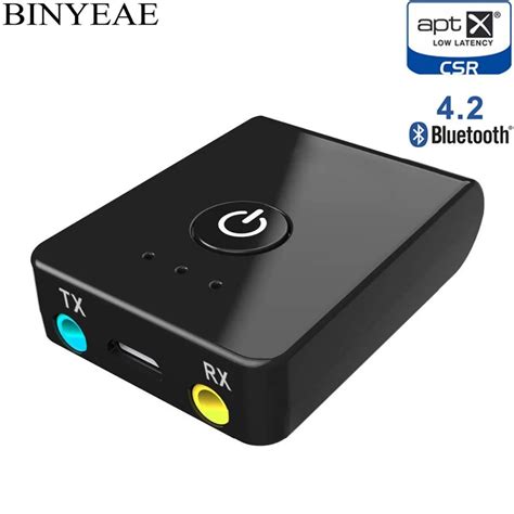 Dual Link Bluetooth V4 2 Stereo Audio Rechrgeable Transmitter And Receiver Portable Wireless 2
