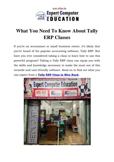 Ppt Tally Erp Class In Mira Road Call 9619990689 Powerpoint