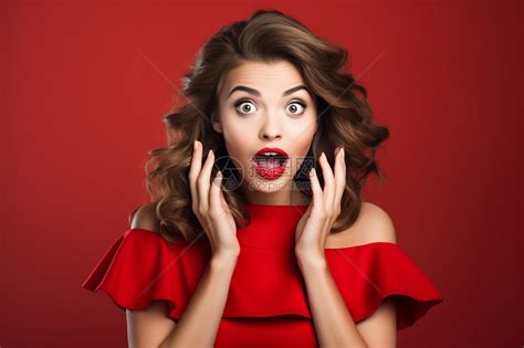 张大嘴巴的惊讶女士高清图片下载 正版图片600749751 摄图网