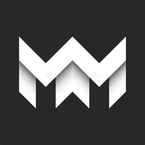 Modern 3d M Logo Design Stock Illustrations 1329 Modern 3d M Logo