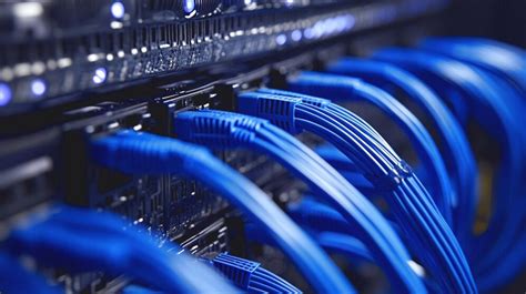 Network Switch Computer Server Cable Premium Ai Generated Image