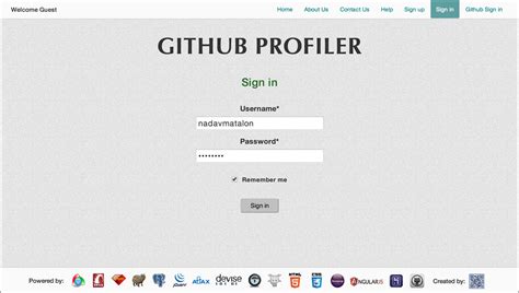 GitHub Nadavmatalon Github Profiler Makers Academy Week Project