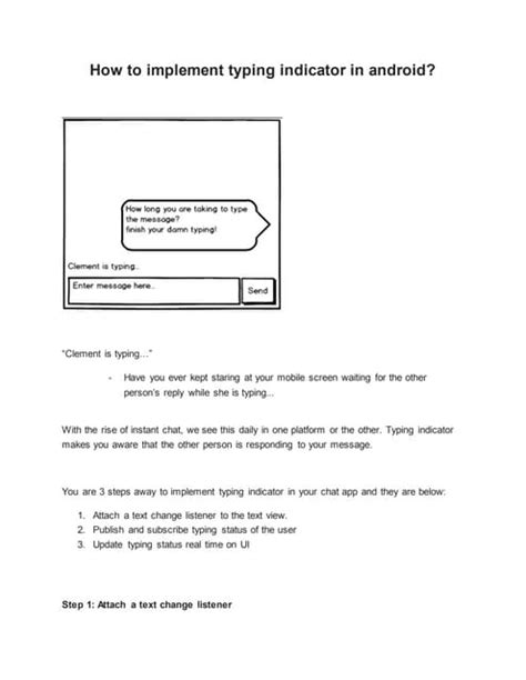 How To Build Typing Indicator In A Chat App Docx