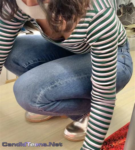 Candid Teacher In Jeans Looking Sexy Candid Teens