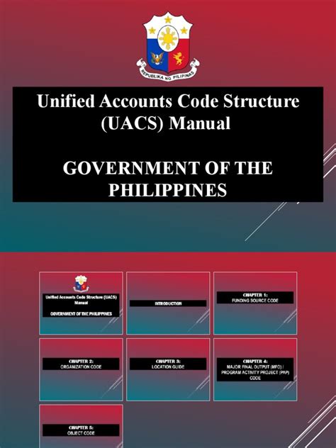 Unified Accounts Code Structure Uacs Manual Government Of The Philippines Pdf Economies