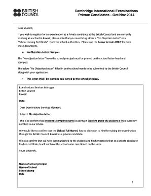 Igcse Registration Form Fill And Sign Printable Template Online