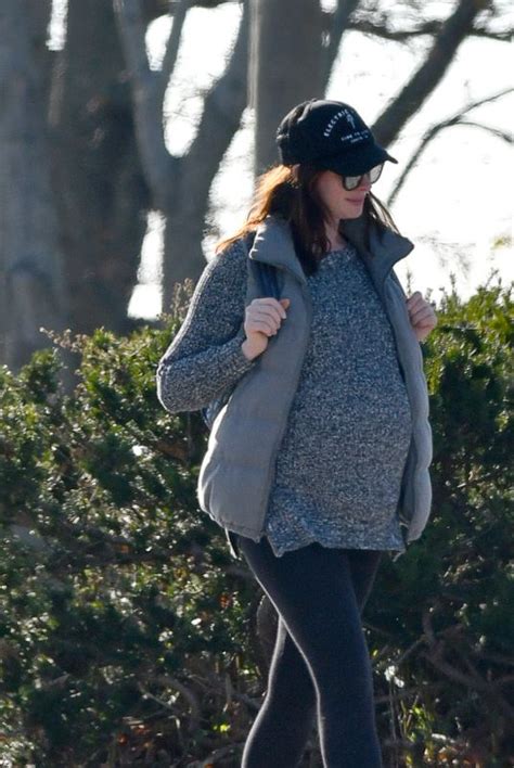 Pregnant Anne Hathaway Out In Westport Hawtcelebs