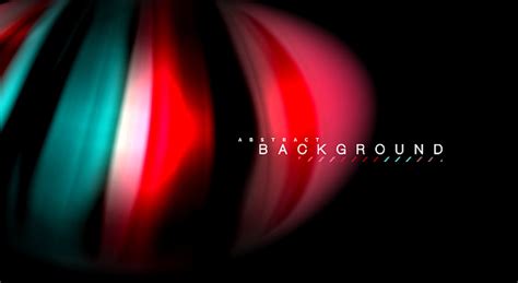 검은 배경에 초록 물결 라인 유체 레인 보우 스타일 컬러 줄무늬 프레 젠 테이 션 애플 리 케이 션 배경 배너 또는 포스터에 대 한 예술적인 그림 3차원 형태에 대한 스톡