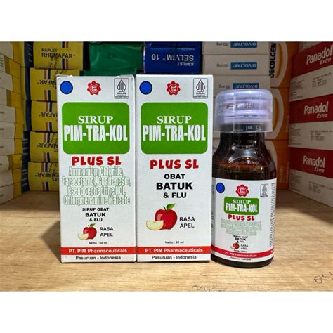 Jual Pimtrakol Sirup Plus Sl Obat Batuk And Flu 60 Ml Shopee Indonesia