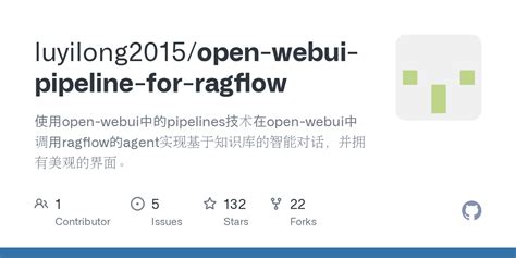 Github Luyilong2015open Webui Pipeline For Ragflow 使用open Webui中的pipelines技术在open Webui中调用