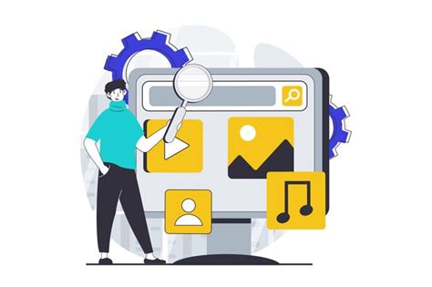 Premium Vector Ui Ux Design Concept With People Scene In Flat Graphic For Web Man Creating