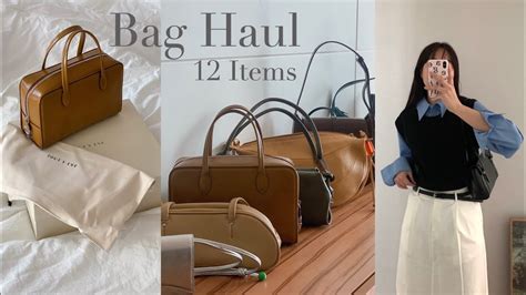 Haul가방하울👜 매일들고 다니는 데일리백 추천 12가지🧡 내돈내산 5 30만원 미니백부터 보부상백ㅣ투티에르메메로케백