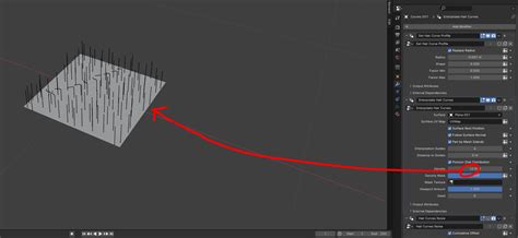 curve hair interpolate density strange issue modeling blender artists community