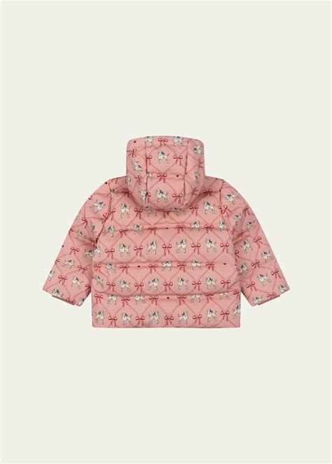 Konges Slojd Girl S Magnum Bow Printed Jacket Size M Bergdorf Goodman