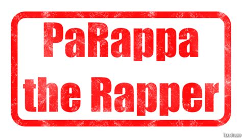 Parappa The Rapper Text Effect And Logo Design Videogame