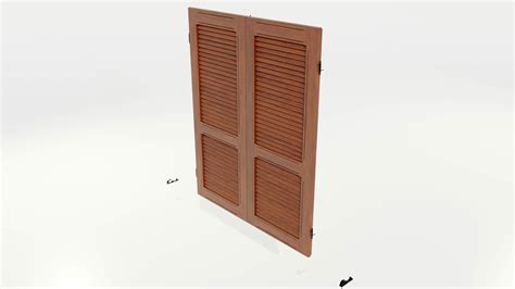 Wood Shutters 3d Model By 3dmae